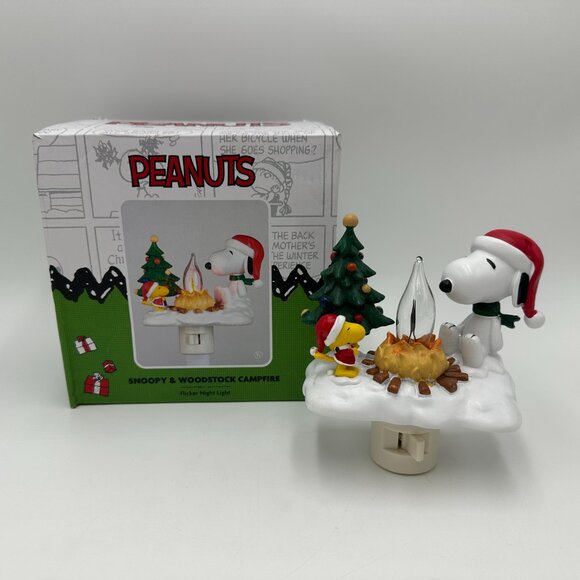 Peanuts | Holiday | Peanuts Snoopy And Woodstock Christmas Campfire ...